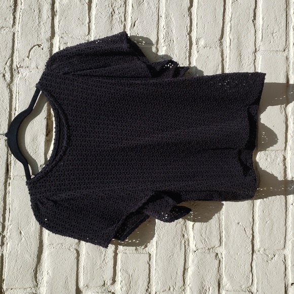 Madewell | Tops | Texture And Thread Madewell Flutter Sleeve Eyelet ...